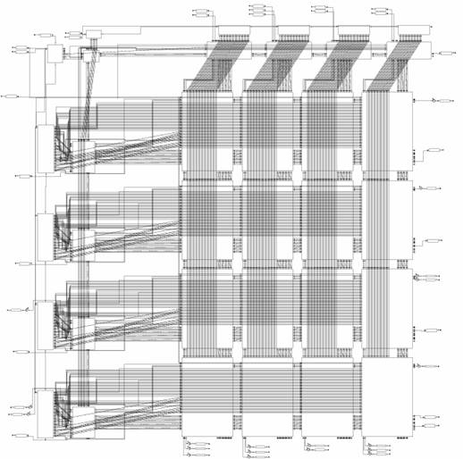 Full Custom Layout of an SRAM-Based FPGA